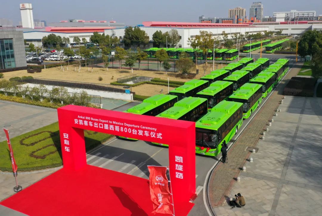 800 Chinese Ankai Buses were Shipped to Mexico! Record for the Largest ...