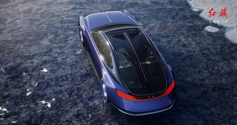 The Hongqi Golden Sunflower Concept Car Debuts at the Beijing Auto Show